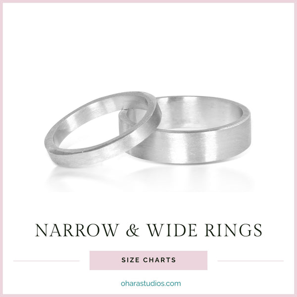 Ring Band Size Charts | O'Hara Studios